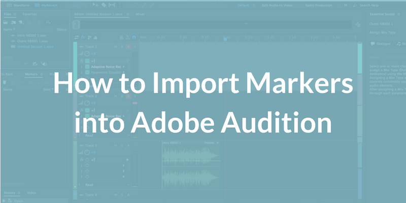 Import Markers Adobe Audition - Prestopod
